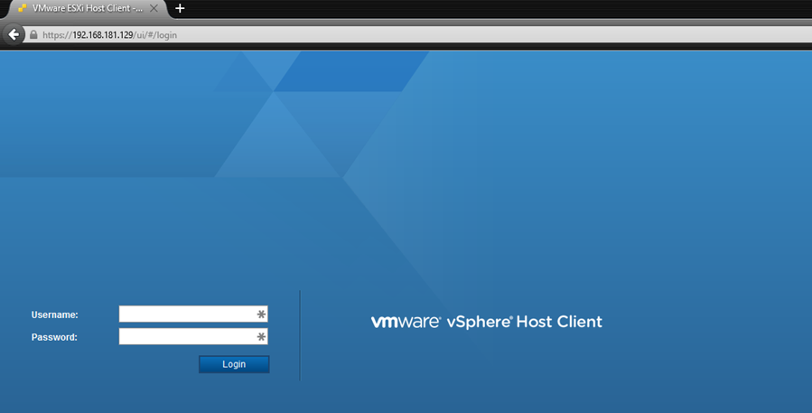 VMware Fling - ESXi Embedded Host Client VMware Fling - ESXi Embedded Host Client