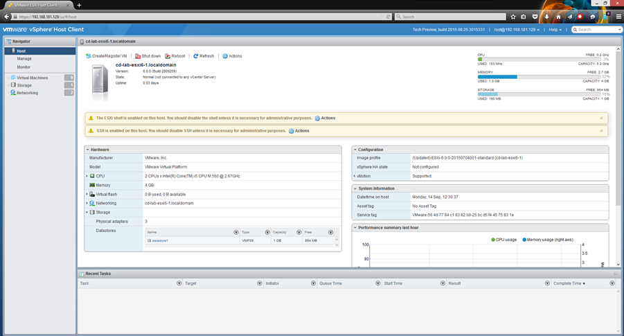 VMware Fling - ESXi Embedded Host Client VMware Fling - ESXi Embedded Host Client