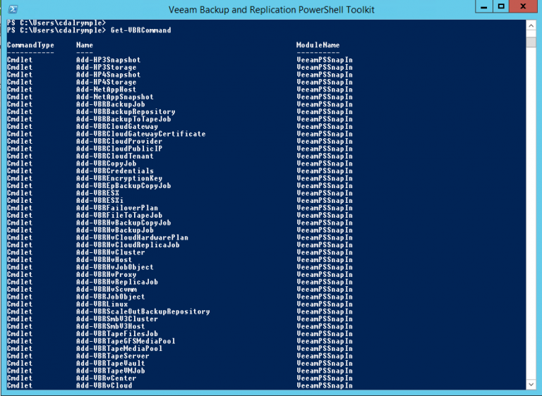 Dude where's my Veeam Powershell?? - Cragdoo Blog